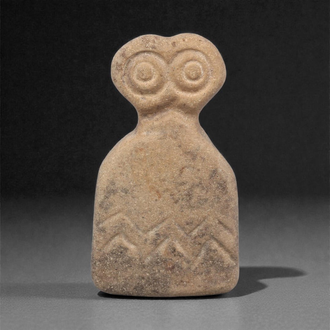 Ancient Stone Eye Idol • Near Eastern Figurine - Etsy
