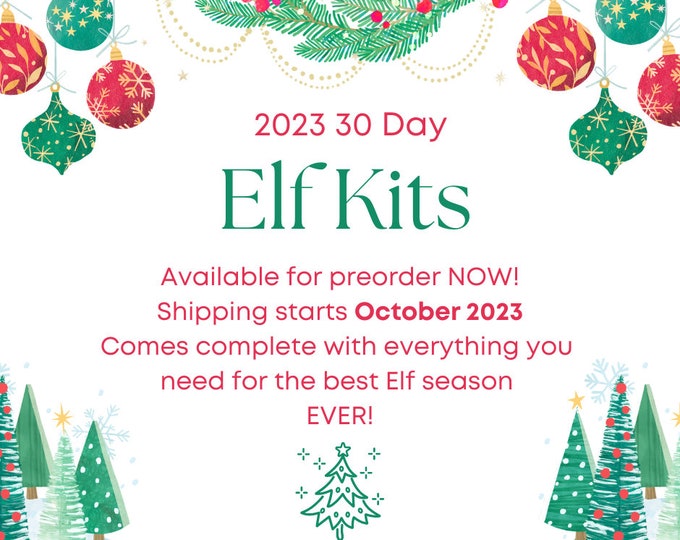 Elf Kit, Elf Activities, Playdough Jar, Elf Letter, Elf Props,elf ...