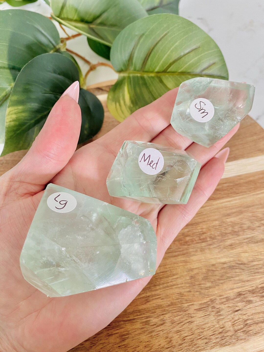 Gemmy Greenmfluorite Free Form Crystals/genuine Rainbow Fluorite ...