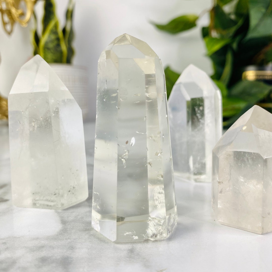 Chunky Clear Quartz Crystal Towers, Small Crystal Towers, Natural ...