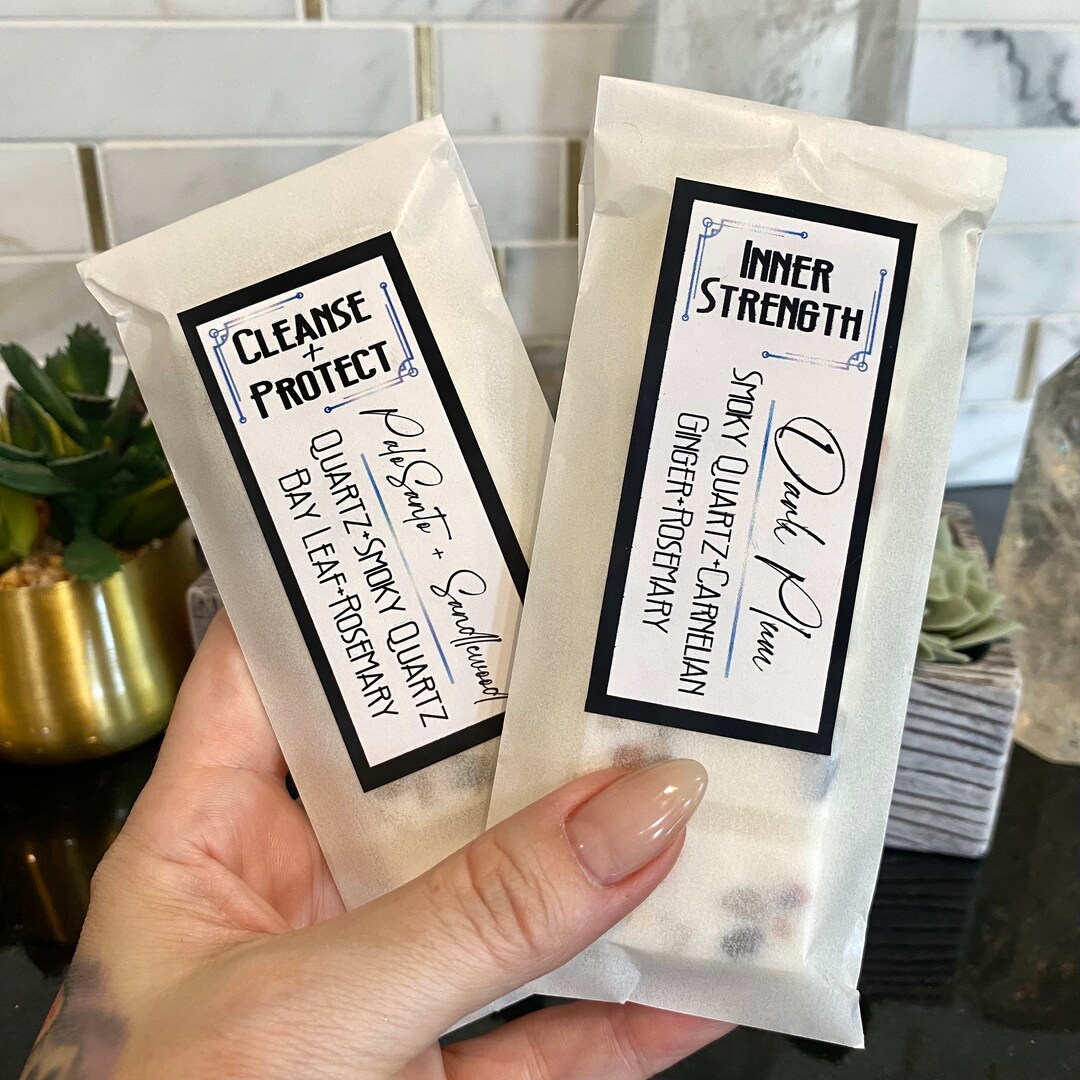 Organic Wax Melts With Crystals and Herbs/strong Scent Wax Melts/non ...