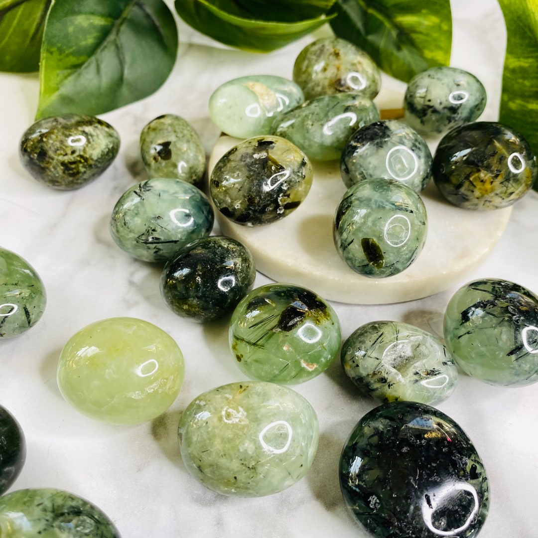 Prehnite Tumbled Stones/genuine Crystals/crystals for Protection ...