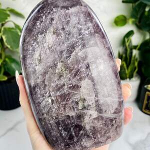 Flashy Anhydrite Lepidolite Free Form Crystal/crystal Statement Pieces ...