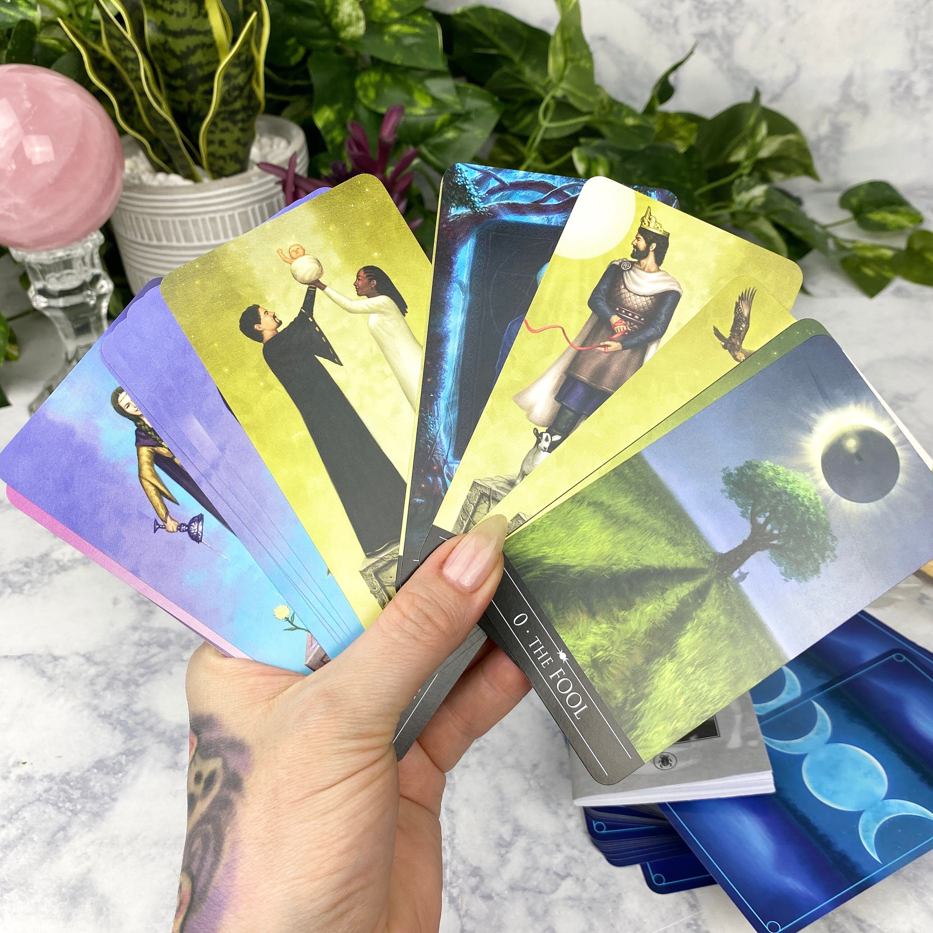 Silver Witchcraft Tarot Cards//Tarot Card Deck With | Etsy