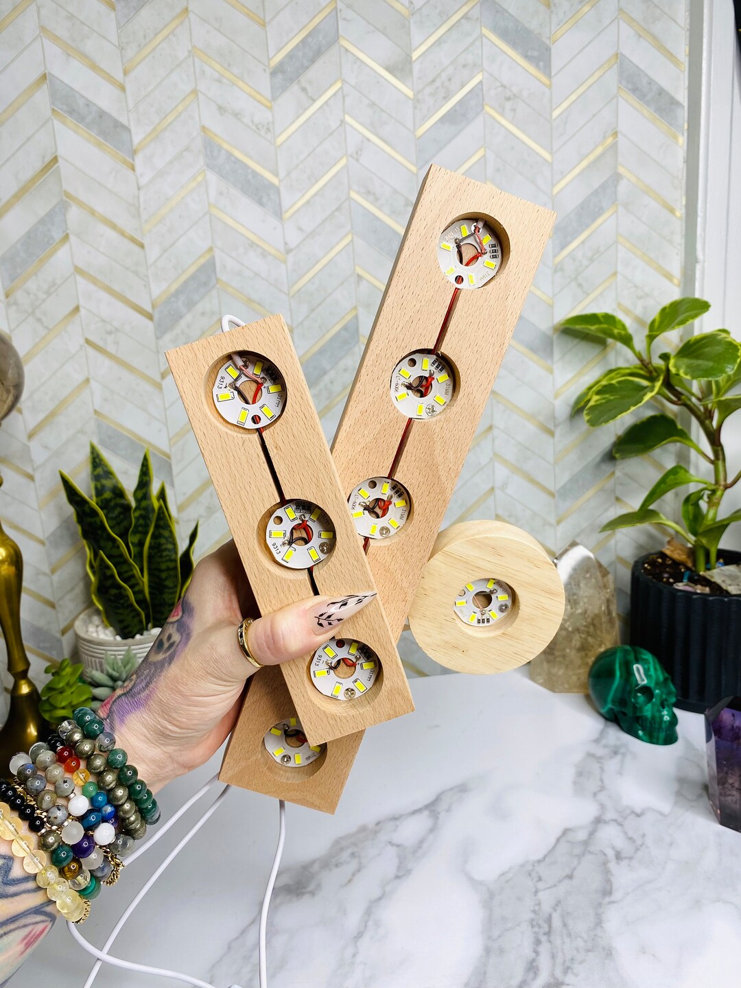 LED Sphere Stand Display/crystal Sphere Holder/crystal Ball Stand ...