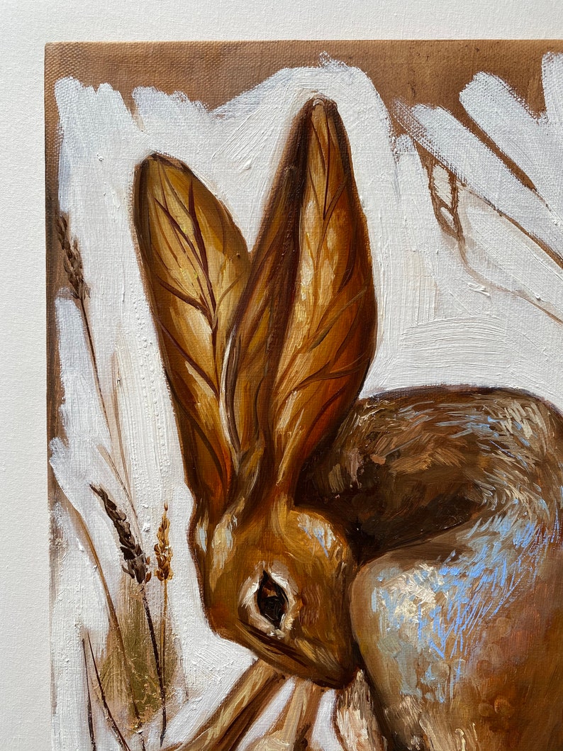 Bunny Original Painting Rabbit Painting Rabbit Art Bunny - Etsy