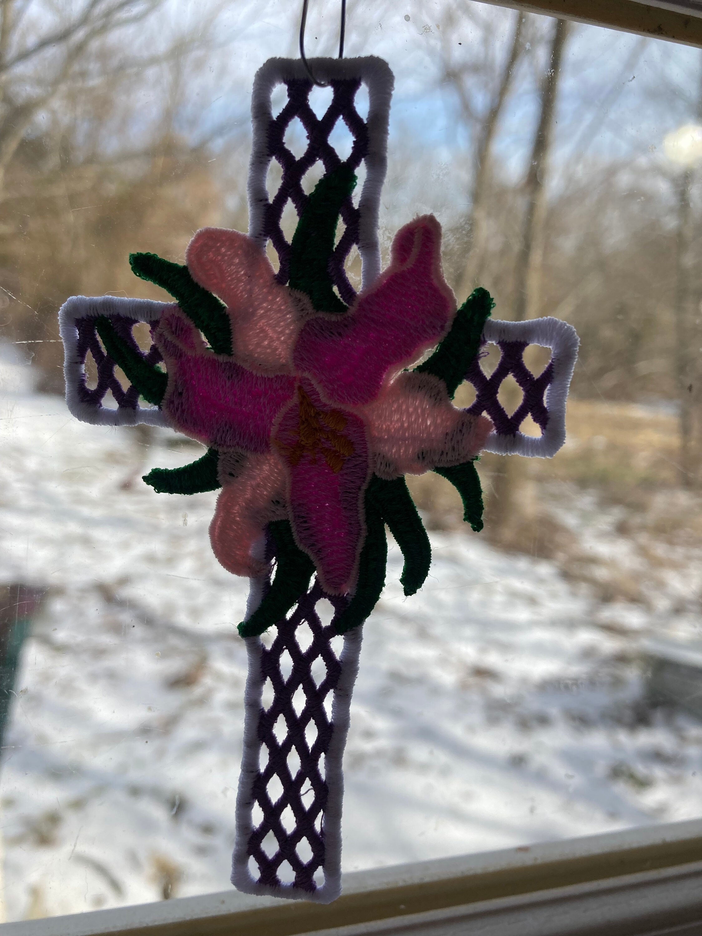 The Lily Cross - Etsy