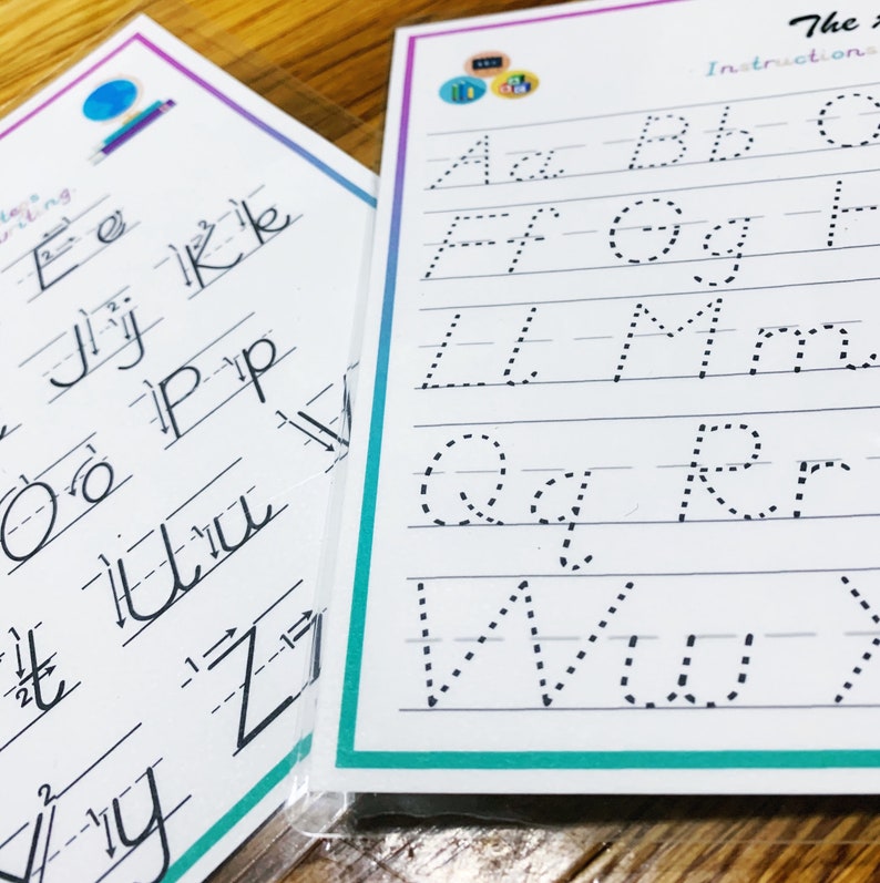 D'nealian Style - Handwriting the Alphabet - Etsy