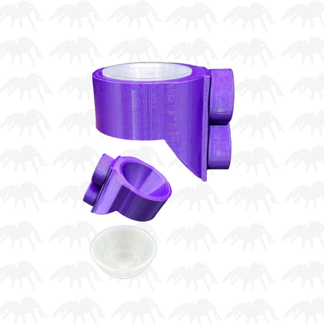 3D Printed Magnetic Tarantula Water Dish - Cylinder Enclosure - Etsy