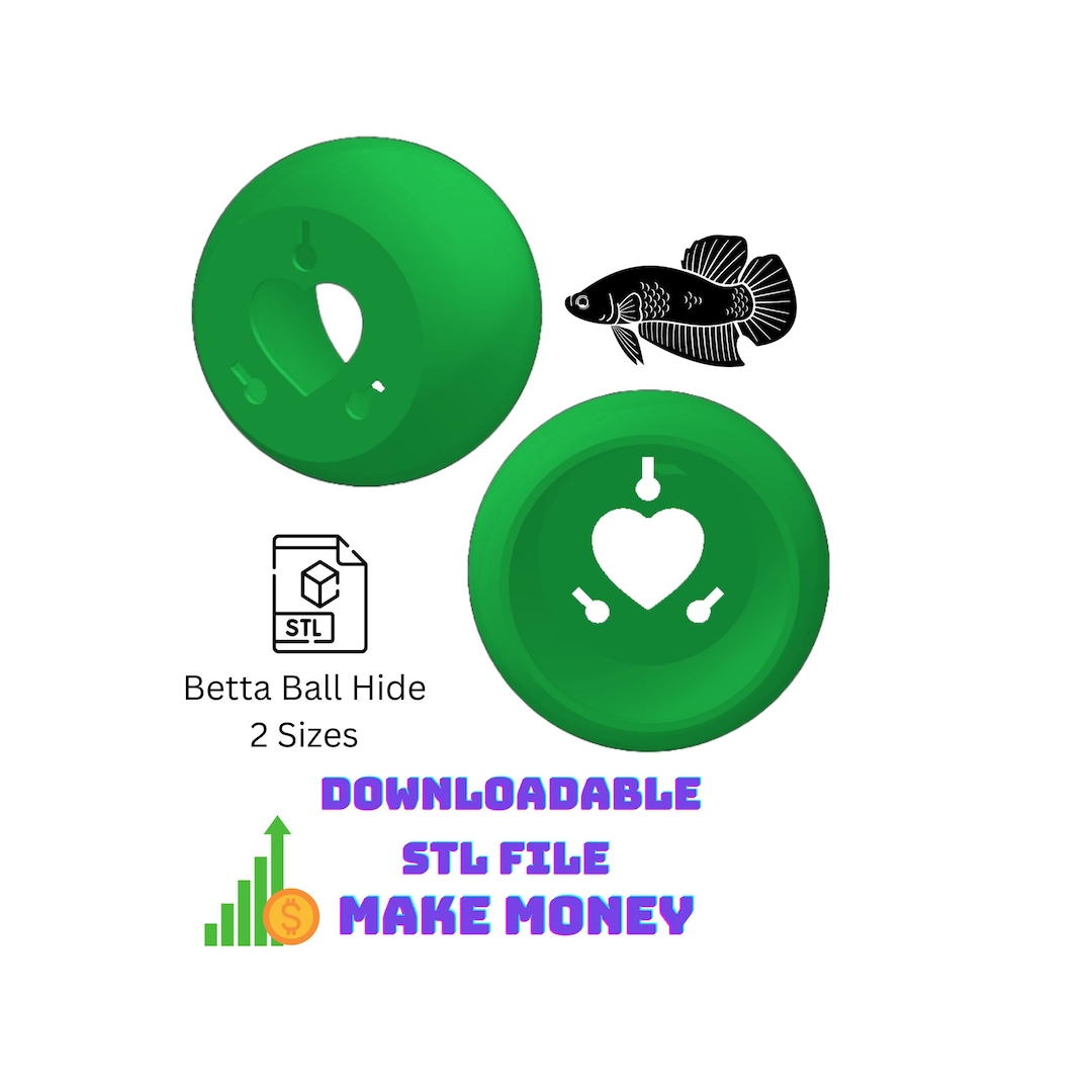 Betta Ball Hides Two Sizes STL File With Commercial License - Etsy