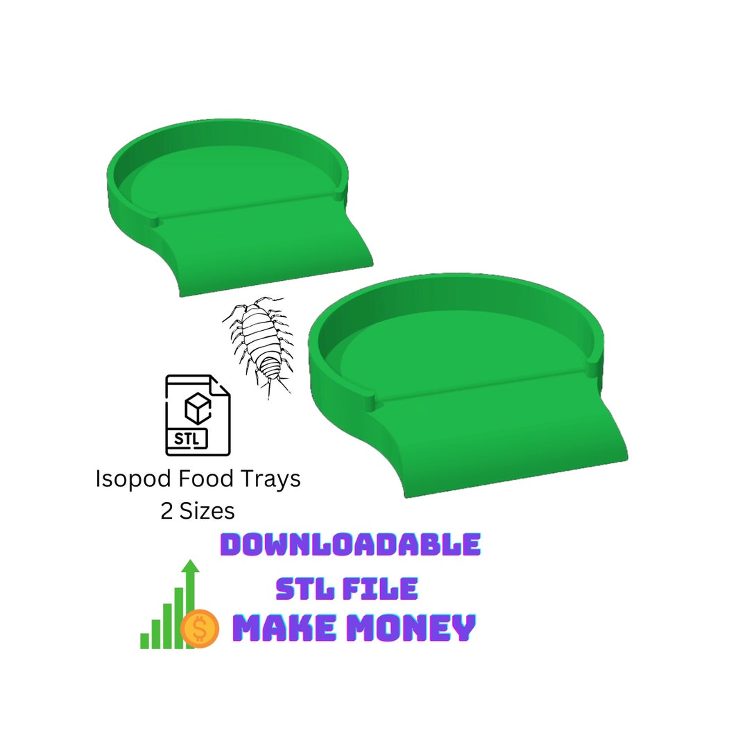 Isopod Feeding Trays STL File With Commercial License - Etsy