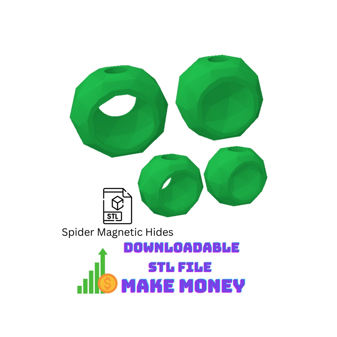 Spider Magnetic Pixel Hides STL File With Commercial License - Etsy