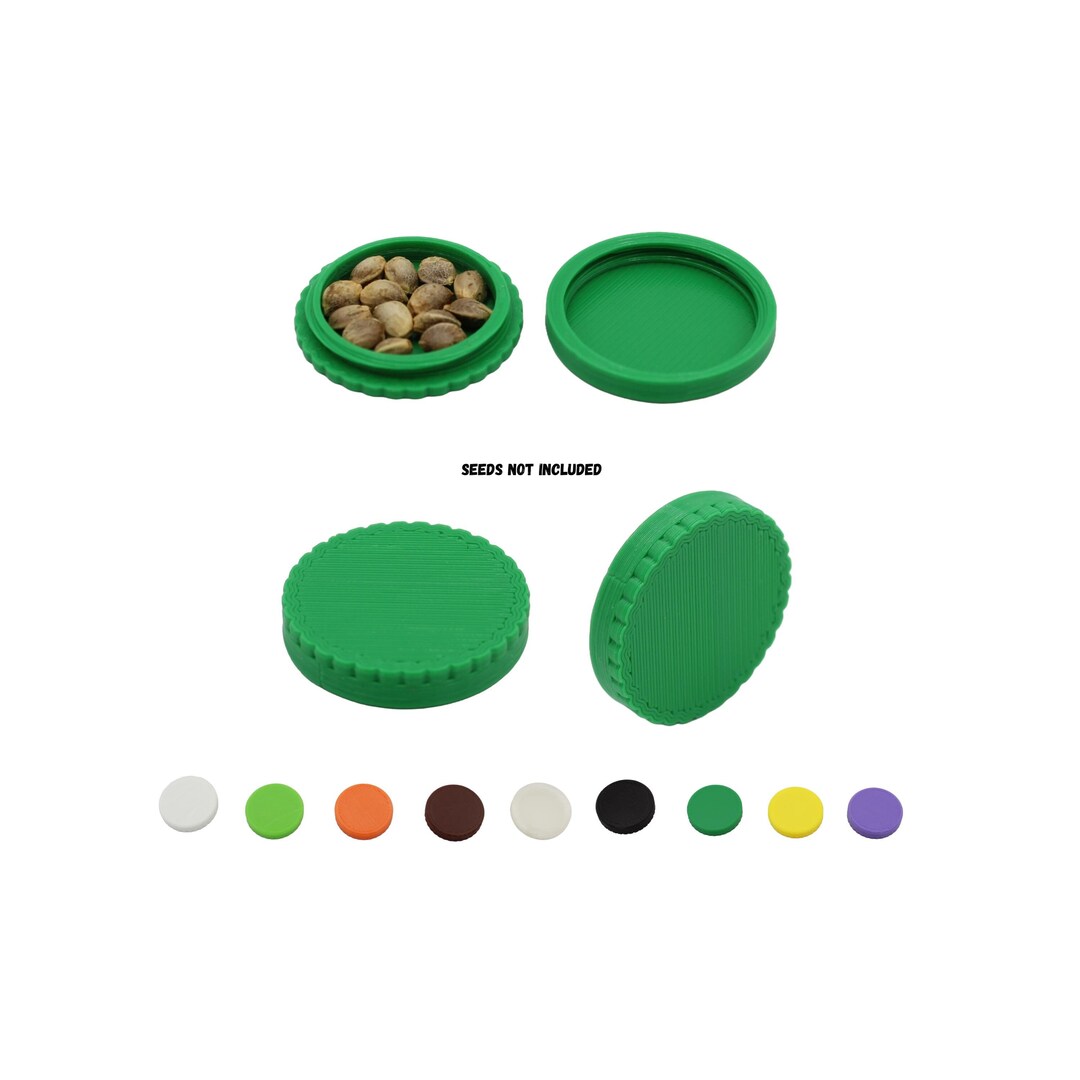 3D Printed Seed Storage Containers With Twist off Lid - Etsy