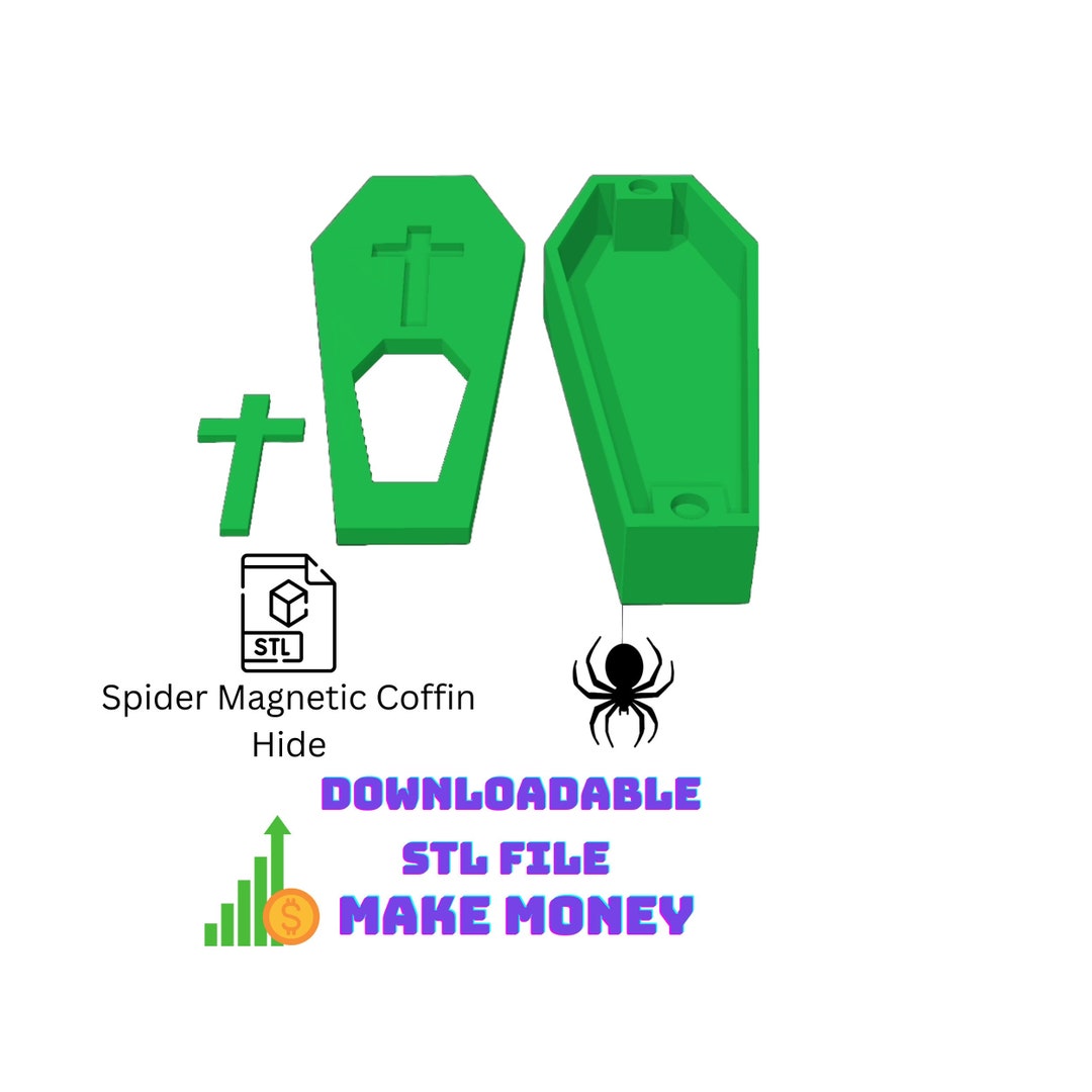 Spider Magnetic Coffin Hide STL File With Commercial License - Etsy