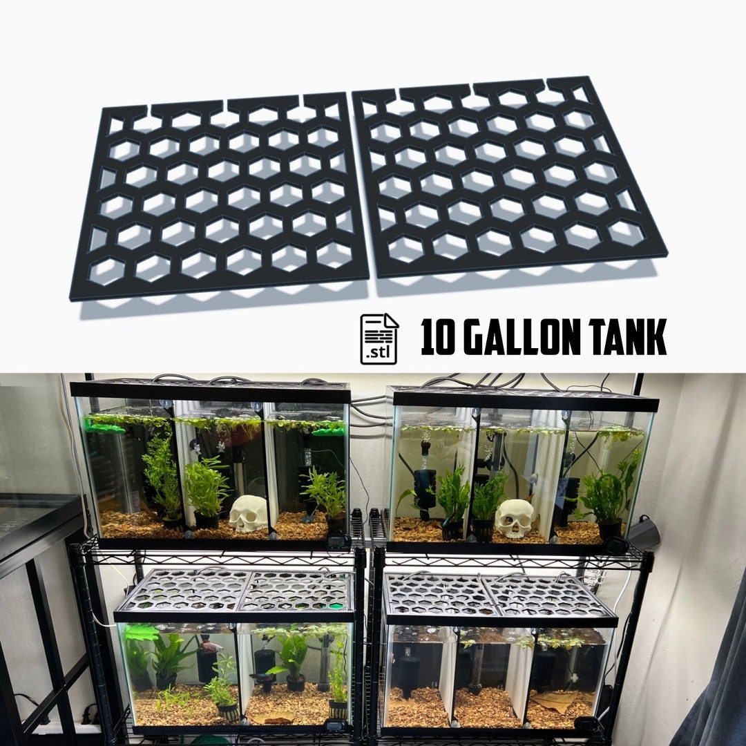 STL File Lid for 10 Gallon Aqueon Standard Glass Aquarium Tank - Etsy