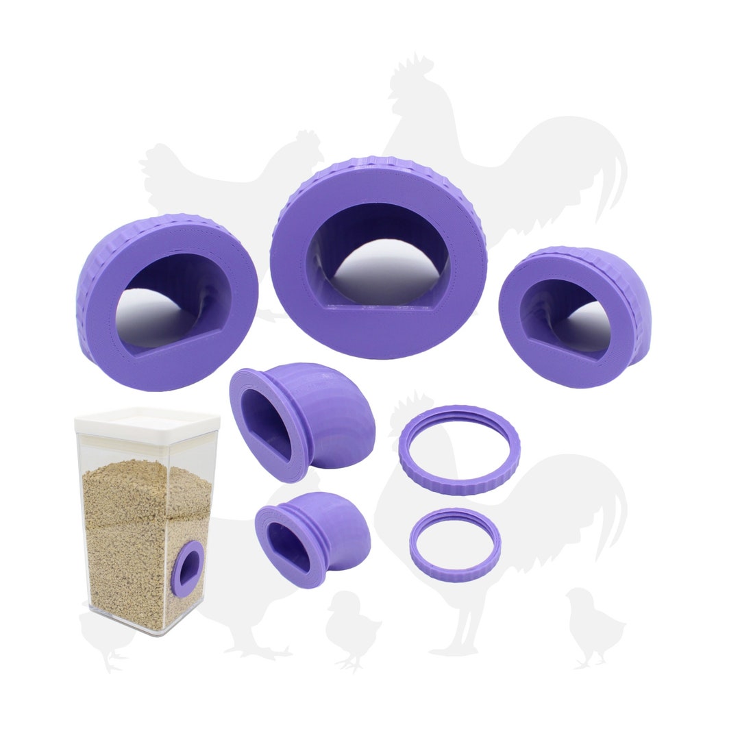 Quail & Chick Feeder Port With Threads for Secure Hold | Food Saver ...
