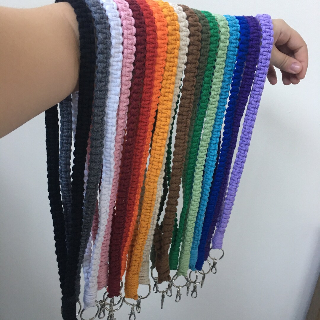 Macrame Lanyard | Lanyard Keychain | Handmade | Macrame | Accessory ...