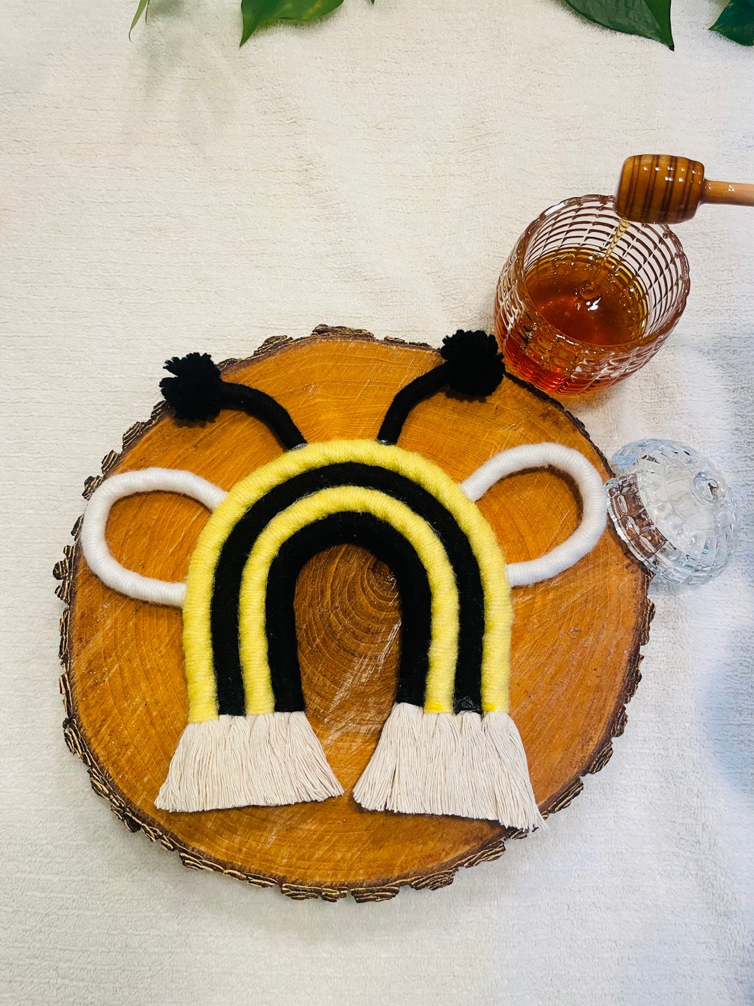 Bumblebee Macrame Wall Hanging - Etsy