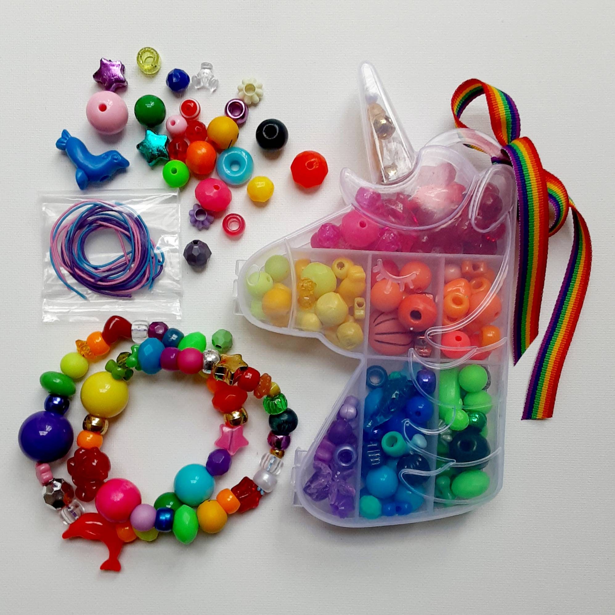 Unicorn Rainbow Bead Kit - Etsy