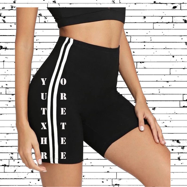 Custom Stripes Shorts. Personalized With Your Text. Custom - Etsy
