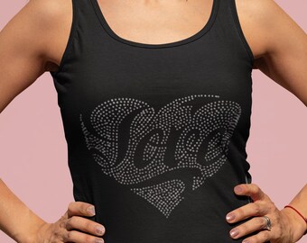 Rhinestone Tank Top - Etsy