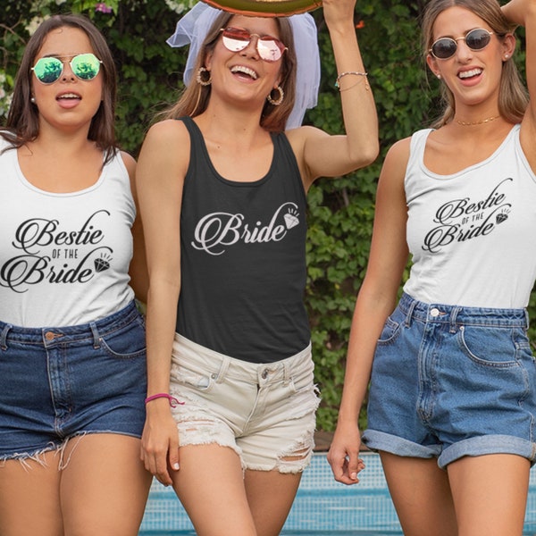 Bride Squad Tank Top Etsy