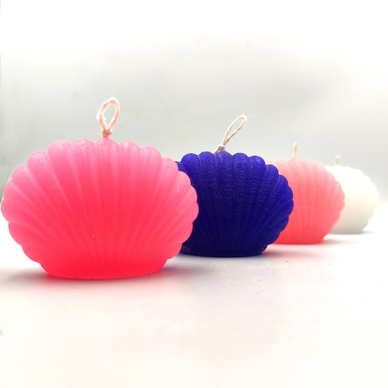 Sea Shell Handmade Candle Shell Shaped Candle Wedding Favors | Etsy