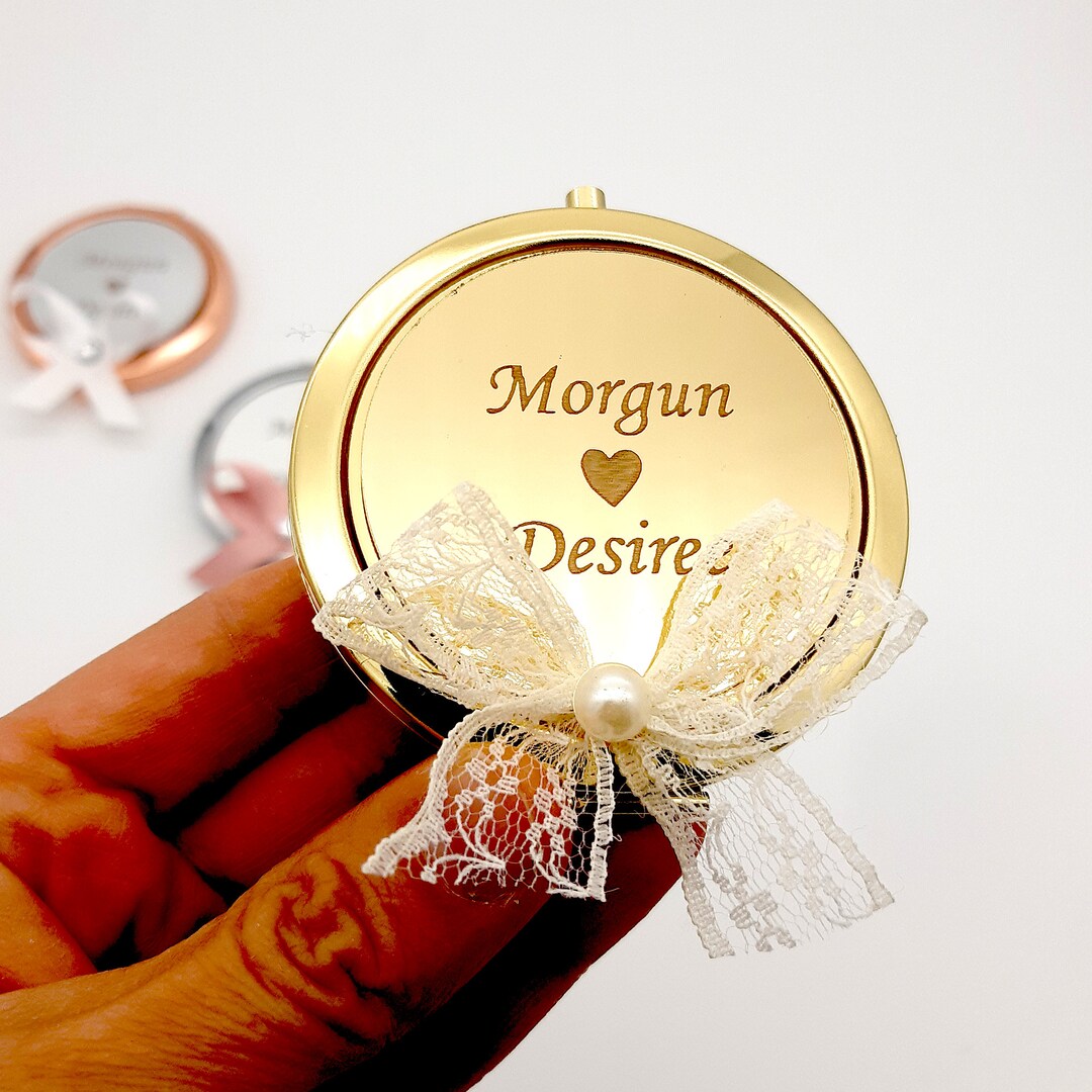 Mini Hand Mirror Favors: Custom Wedding Bridal Shower Gifts - Etsy