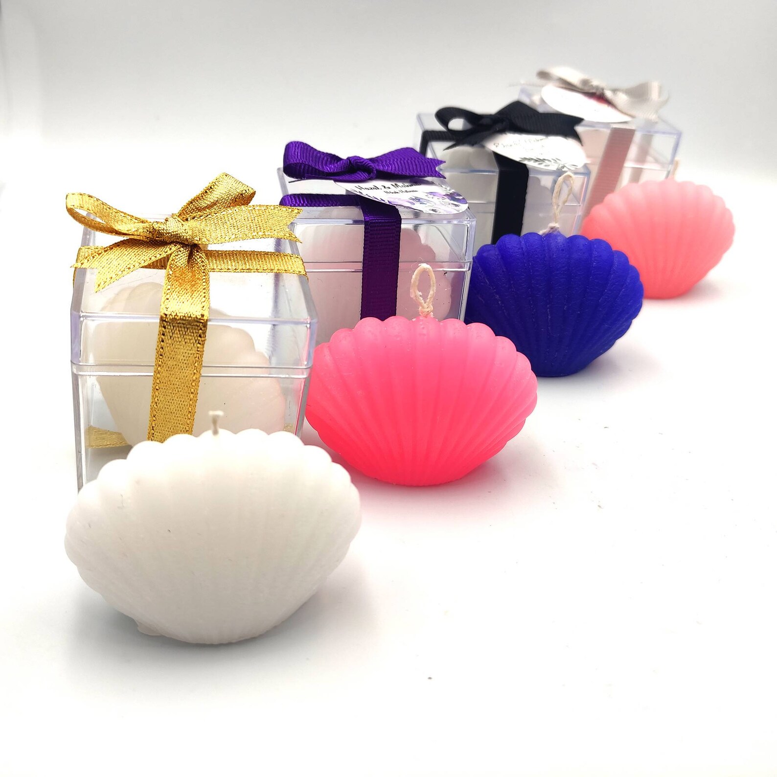 Sea Shell Handmade Candle Shell Shaped Candle Wedding Favors | Etsy