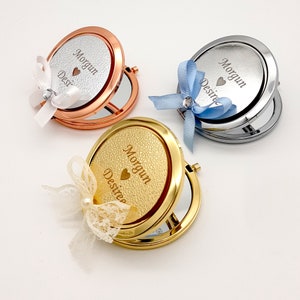 Mini Hand Mirror Favors: Custom Wedding Bridal Shower Gifts - Etsy