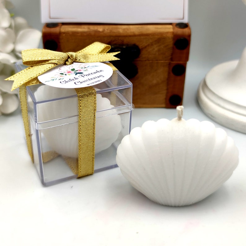Sea Shell Handmade Candle Shell Shaped Candle Wedding Favors - Etsy