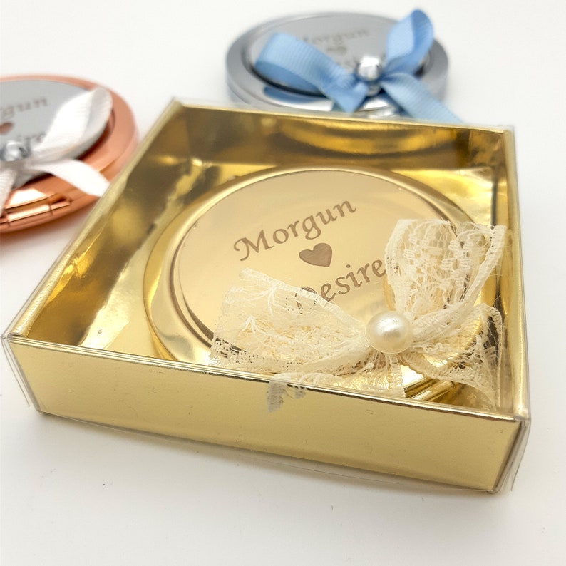 Wedding Keepsakes for Guests, Mini Hand Mirror Souvenirs for Guests ...