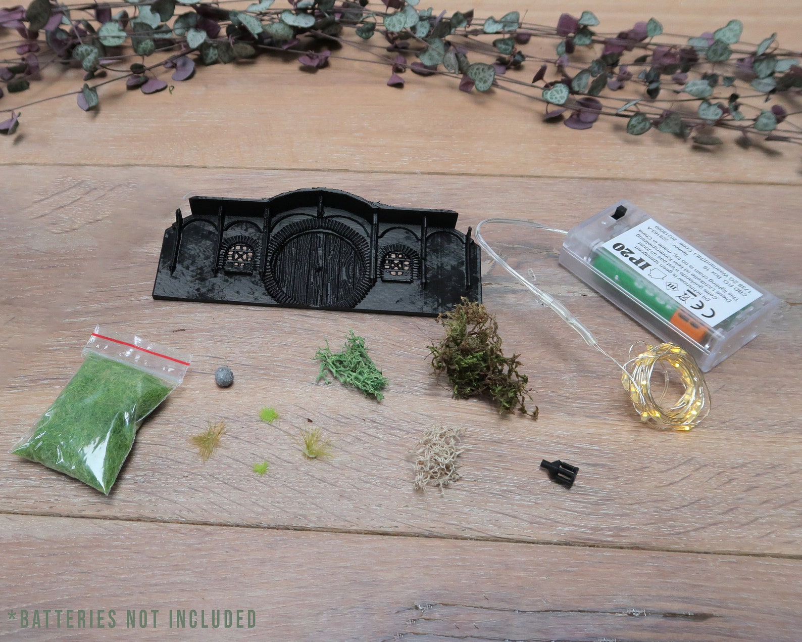 Hobbit Hole Diorama DIY Kit W/ Fairy Lights | Hobbiton, Gift, Geek ...