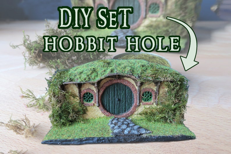 Hobbit Hole Diorama DIY Kit Hobbiton Gift Geek Creative | Etsy