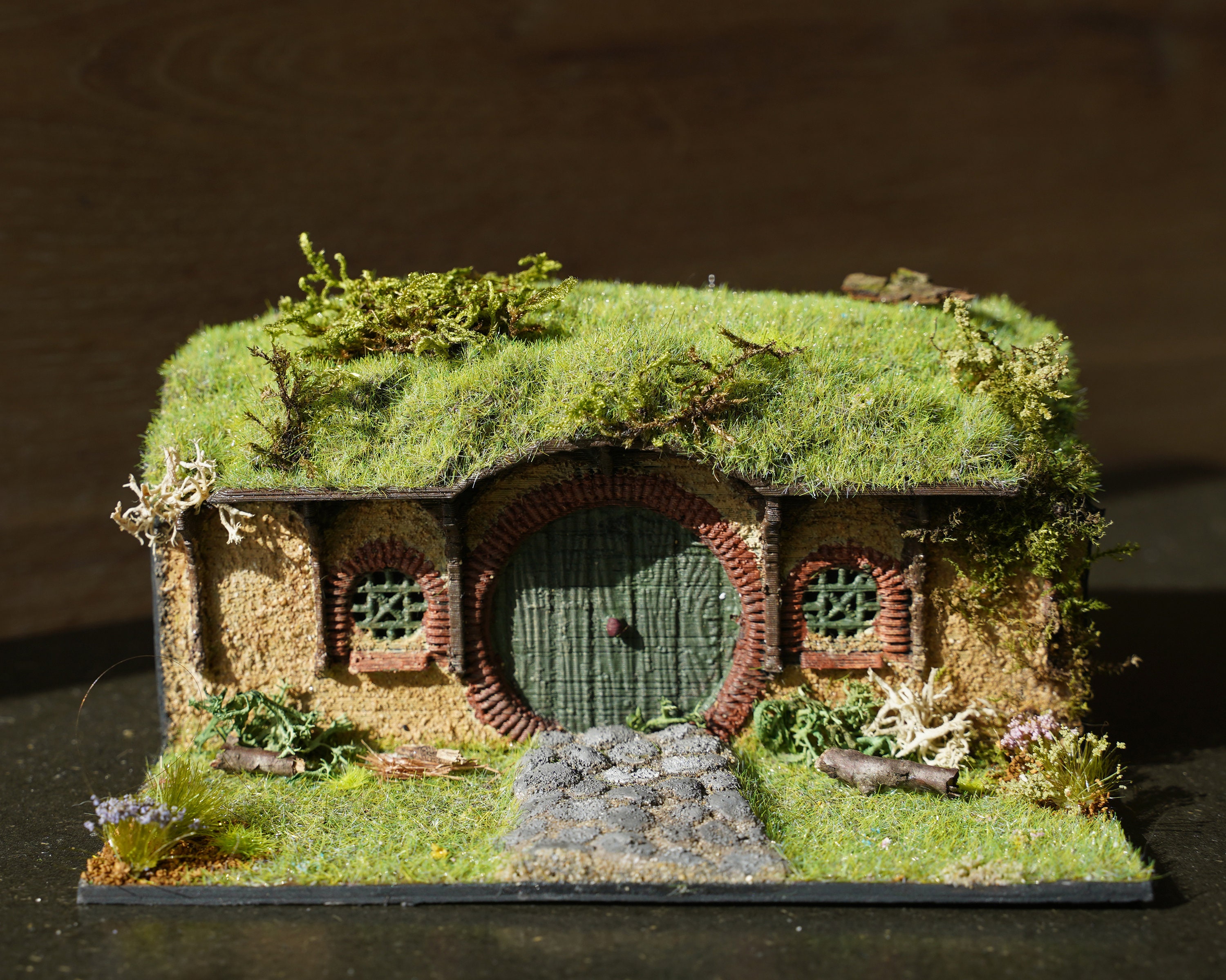 Hobbiton Hole Fantasy Diorama Book Nook Flowers Nature - Etsy