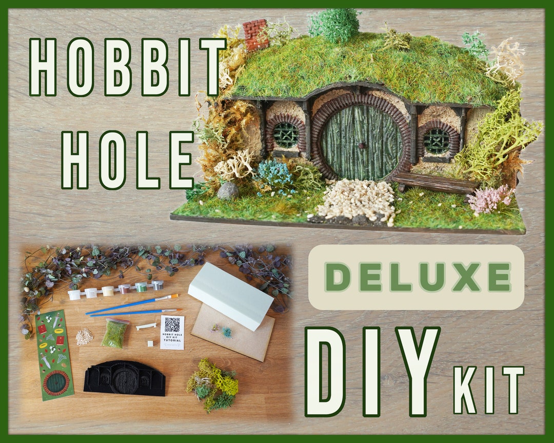 DELUXE Hobbit Hole Diorama DIY Kit | Hobbiton, Gift, Geek, Creative ...