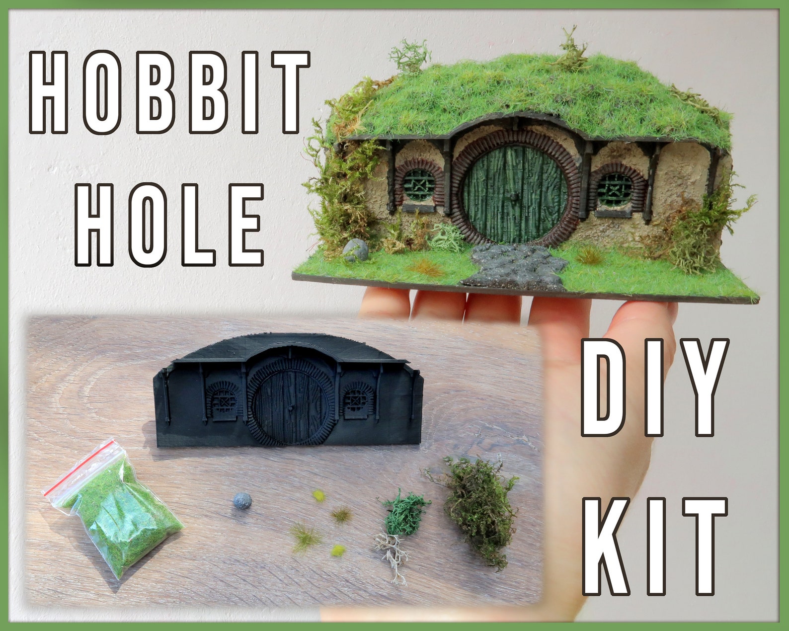 Hobbit Hole Diorama DIY Kit Hobbiton Gift Geek Creative - Etsy