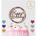 Happy Birthday Circle Cake Topper, Birthday Cake, Celebration, Party ...