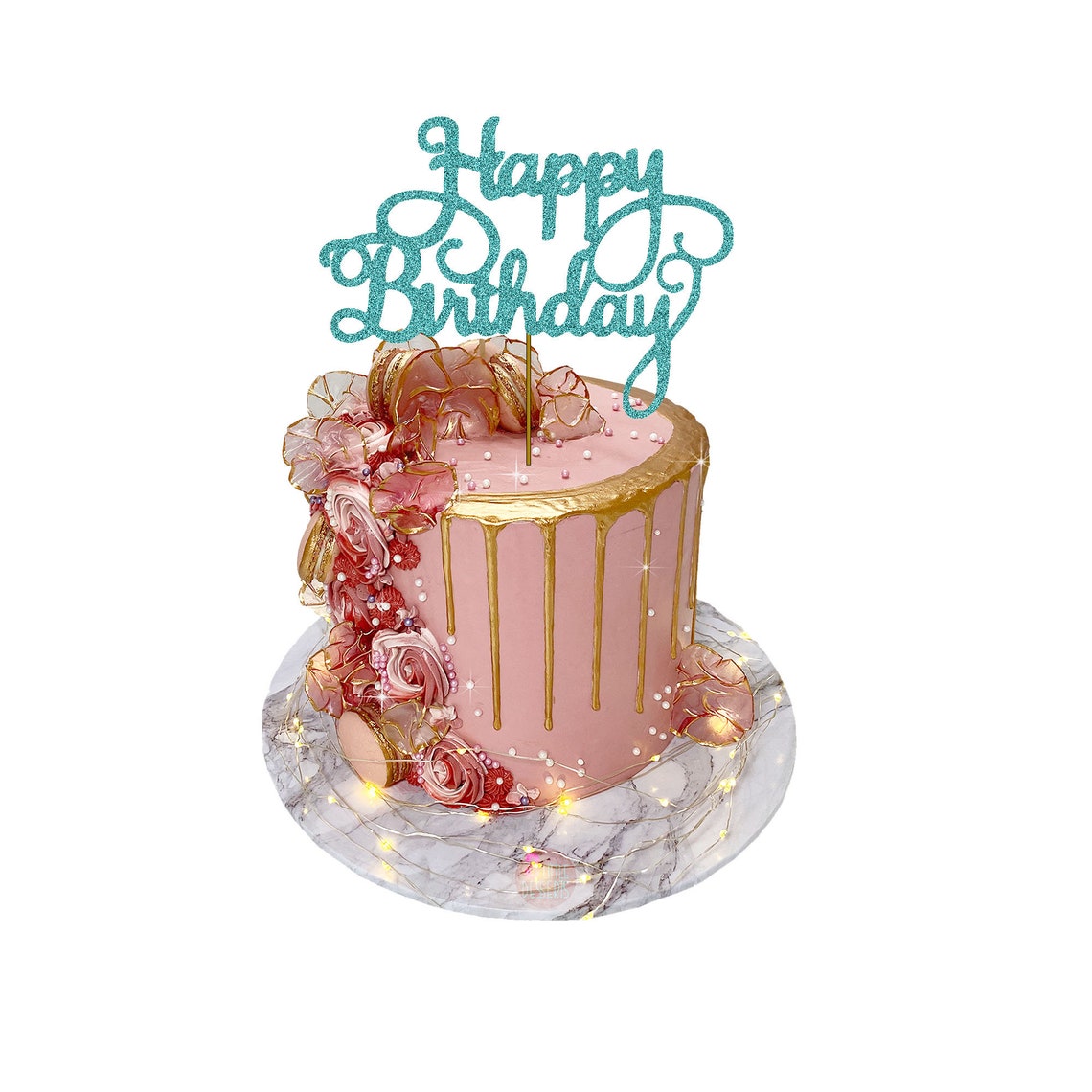 10 Pack of Happy Birthday Cake Toppers Wholesale Bulk Buy Glitter ...
