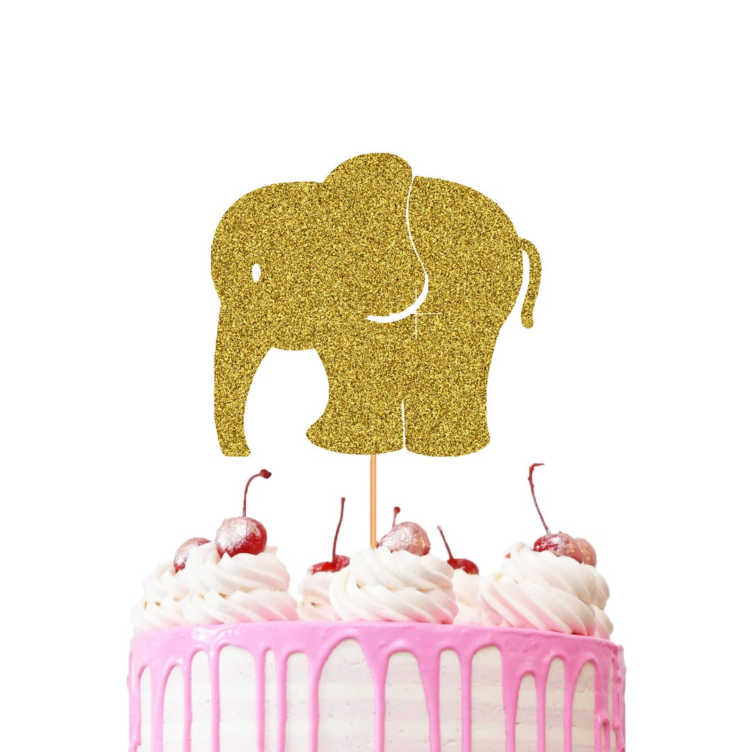 3 Pack of ELEPHANT Cake Toppers Wholesale Bulk Buy Glitter - Etsy UK
