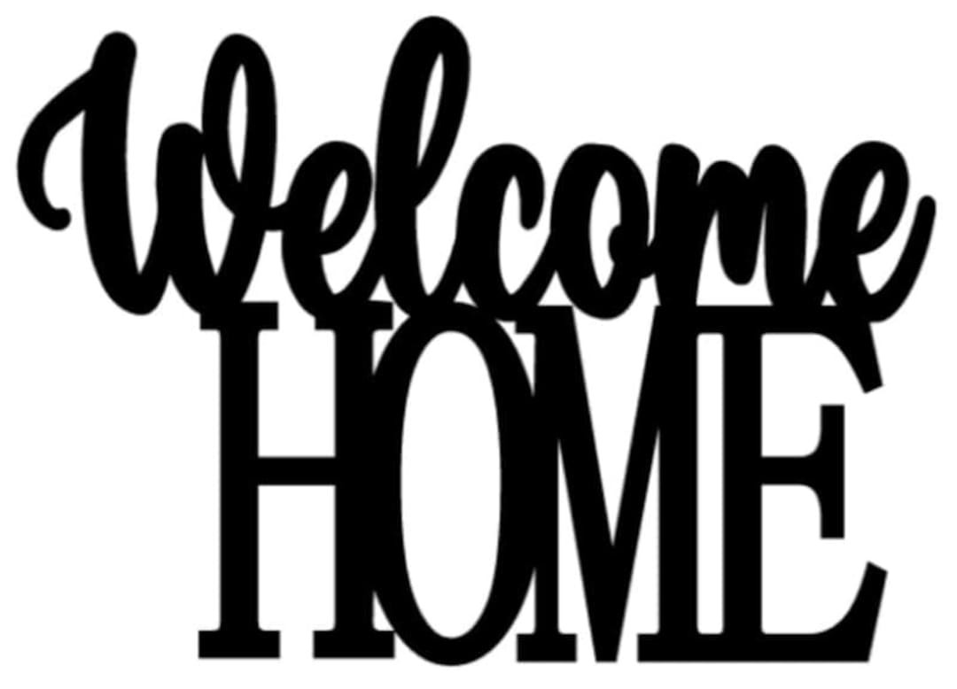 6 Pack Welcome Home Cupcake Toppers Double Sided Glitter Card - Etsy