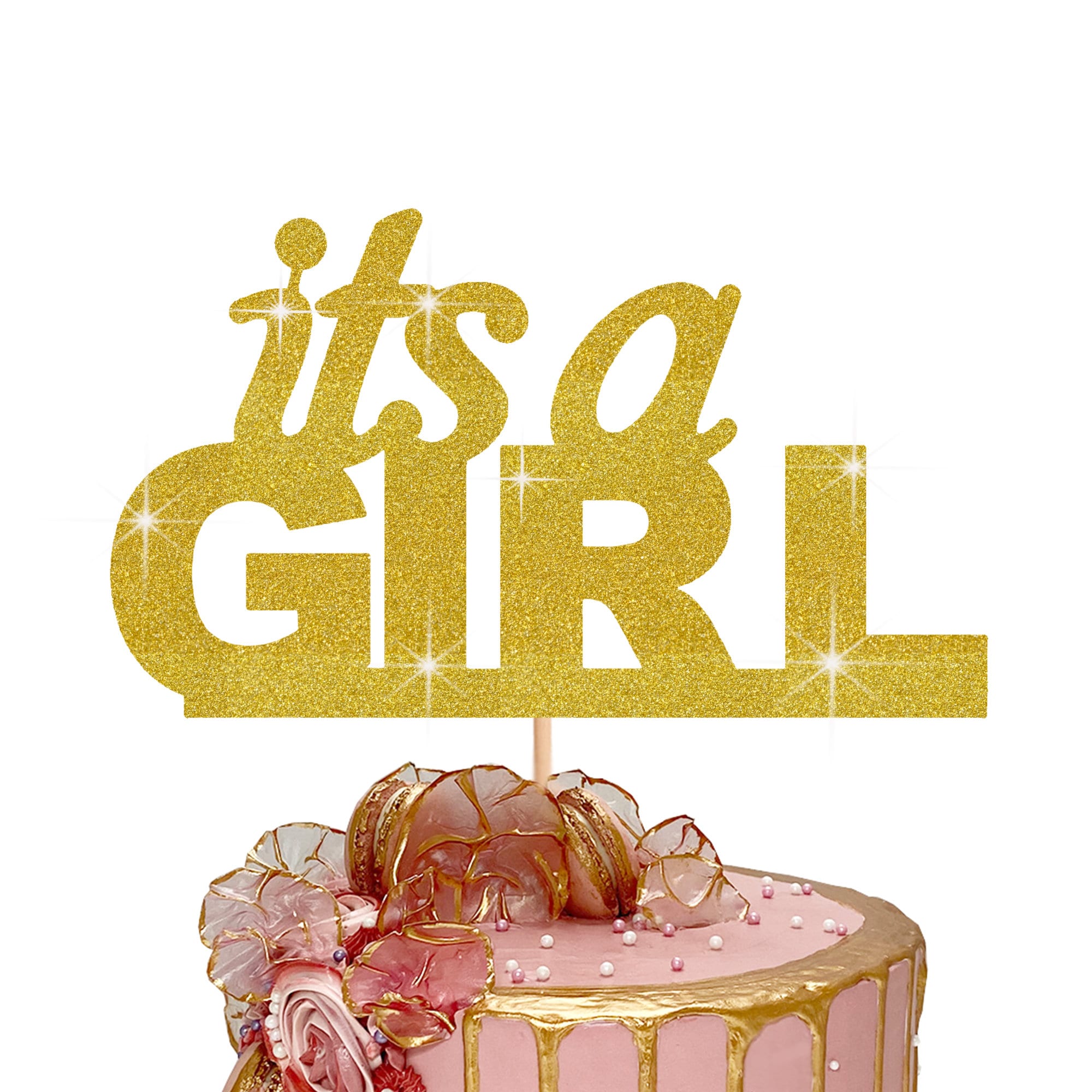 Its a Girl Cake Topper Cake Topper Baby Shower Cake Topper - Etsy