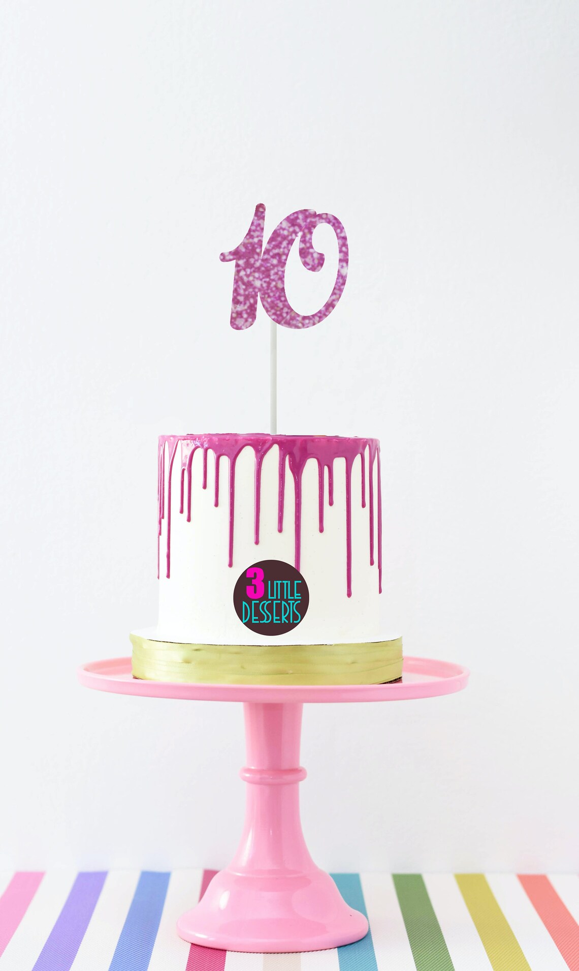 10th Cake Topper birthday Cake Toppers 10th Birthday | Etsy