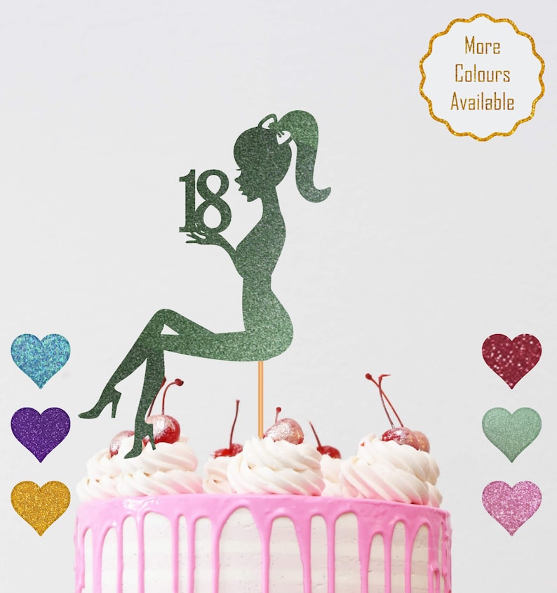 Sitting Girl Silhouette Cake Topper Woman Cake Toper Custom - Etsy