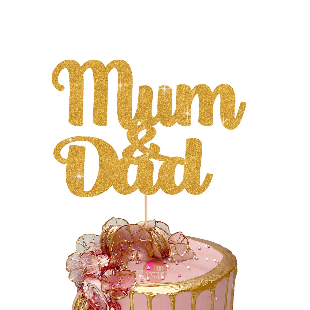 Birthday Cake Topper For Mum And Dad Birthday Decoration Mum Etsy UK birthday-cake-topper-for-mum-and-dad-birthday-decoration-mum-etsy-uk