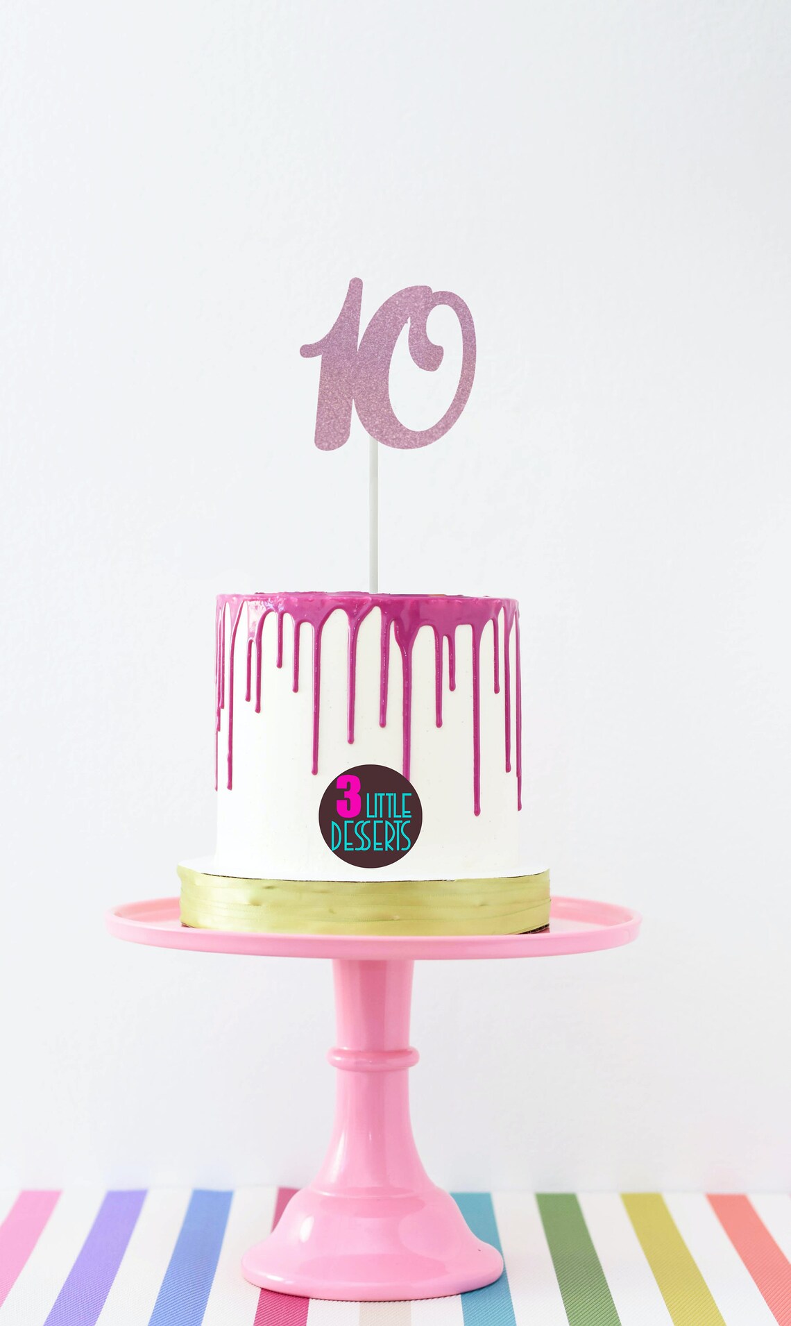 10th Cake Topper birthday Cake Toppers 10th Birthday | Etsy