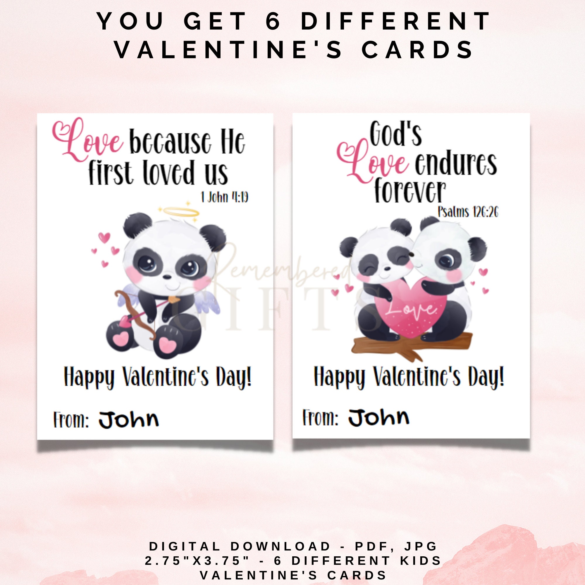 Valentines Card | BIBLE VERSE VALENTINES | Bible Scripture Valentine's ...