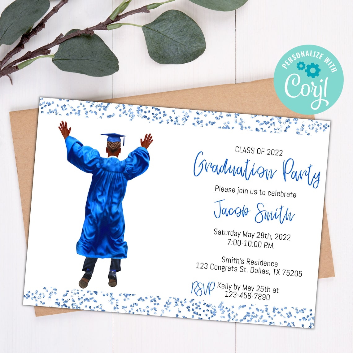 Personalized Graduation Party Invitation Editable Graduation - Etsy