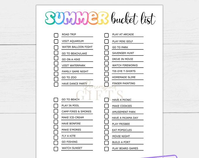 Summer Planner Bundle for Kids, Printable Editable Canva Templates ...