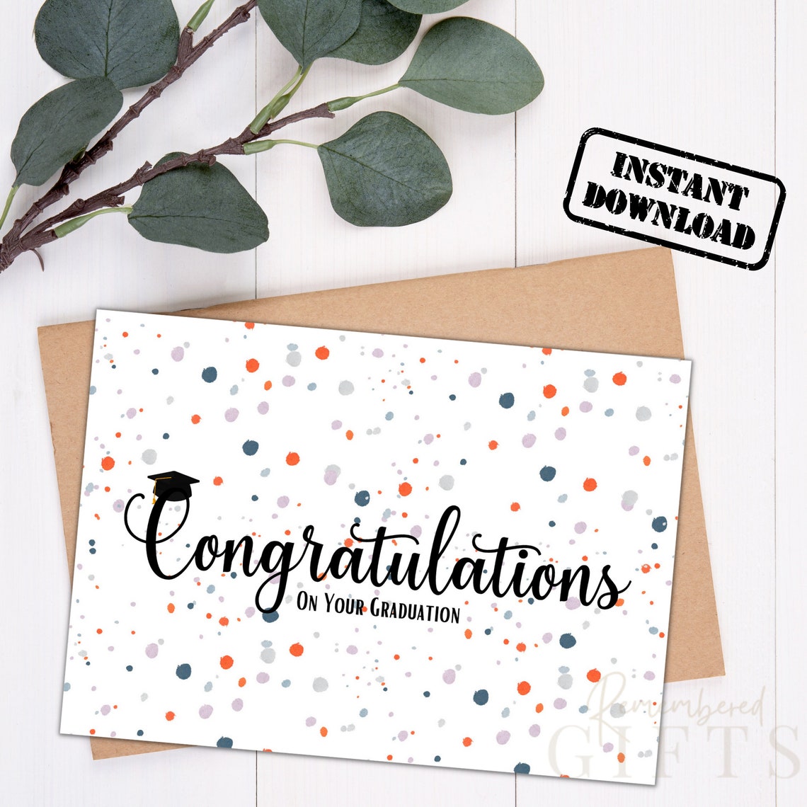 GRADUATION CARD Printable Graduation Card Congratulations Graduation ...